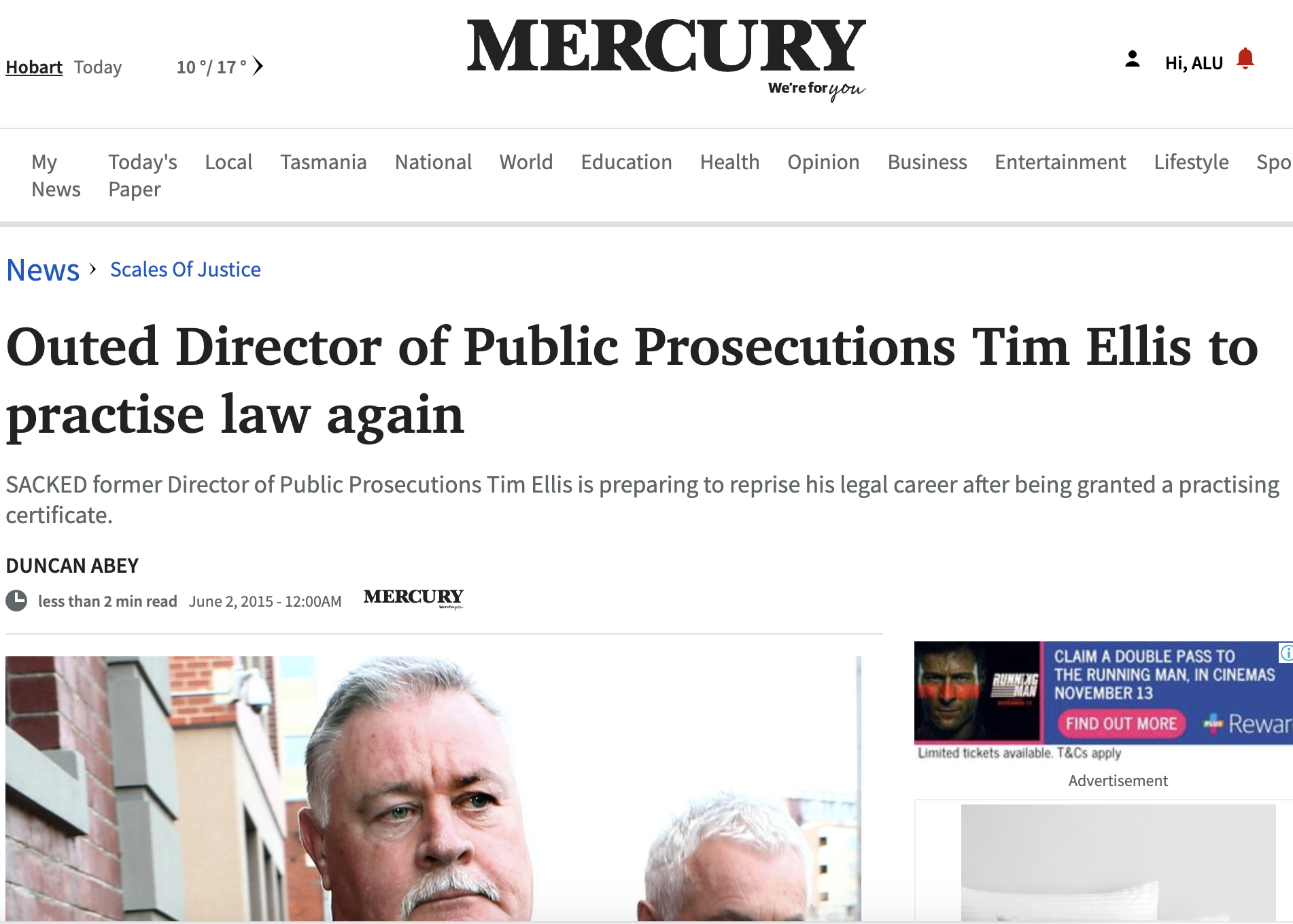 The Inaugural Red Herring Certificate goes to … Tim Ellis SC | Wrongful ...